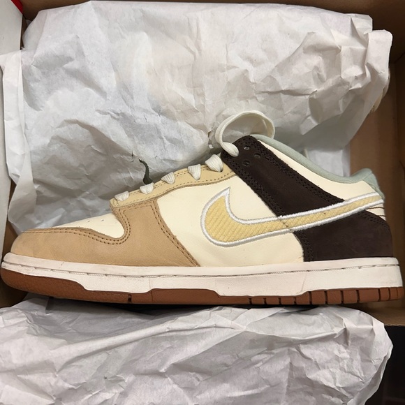 Nike | Shoes | Nike Dunk Low In Cream Tan And Brown | Poshmark